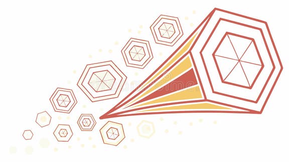 Abstract Expanding Geometric Pattern Motion Perspective Dynamic Vector ...