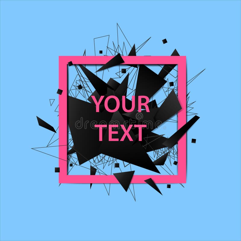 Abstract Explosion Banner with Frame Stock Vector - Illustration of ...