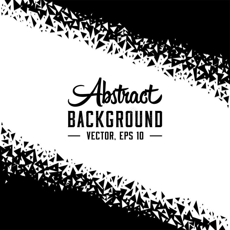 Abstract Background with Broken Shapes. Explosion Effects. Vector and ...