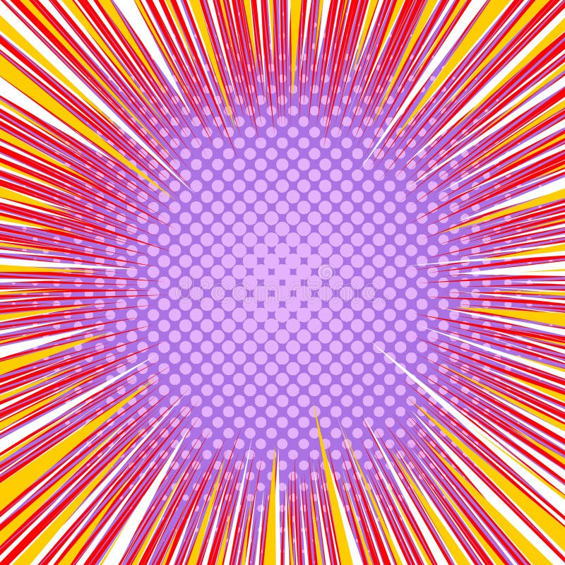 Abstract Explosion and Burst Comic Template Stock Vector - Illustration ...
