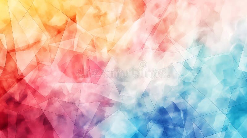Abstract Explosion of Color with Textures and Hints of Pink and Blue ...