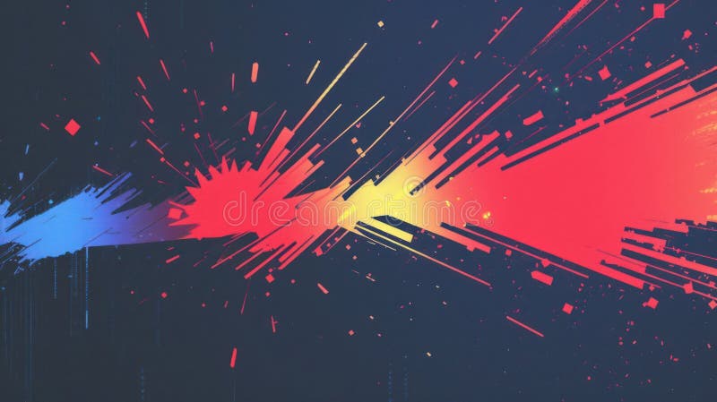 An Abstract Explosion of Colors, Representing Energy and Creativity ...