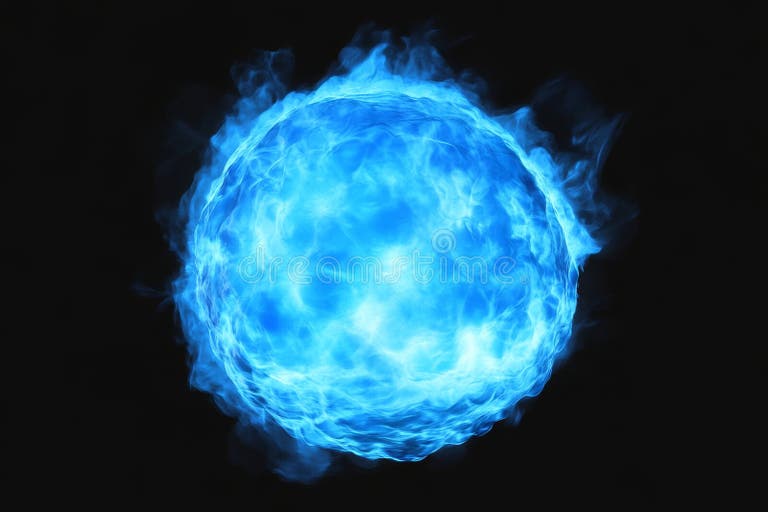 An Abstract Explosion of Cosmic Power is Characterized by a Blue Nebula ...