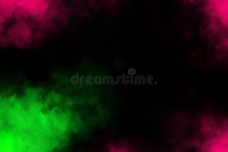 Abstract Explosion Dark Green Powder Multicolor Dust Explode Paint ...