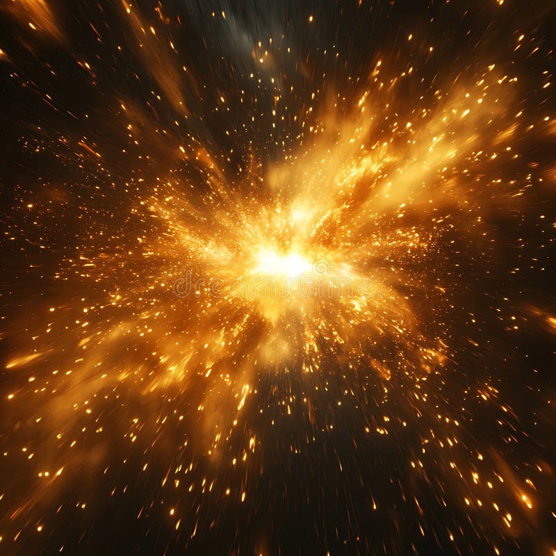 Abstract Explosion of Fire in Space Stock Image - Image of dynamic, ignite: 376931643