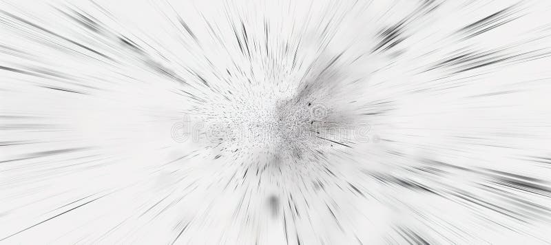 Abstract Explosion of Gray Lines Background, Light Stock Illustration ...