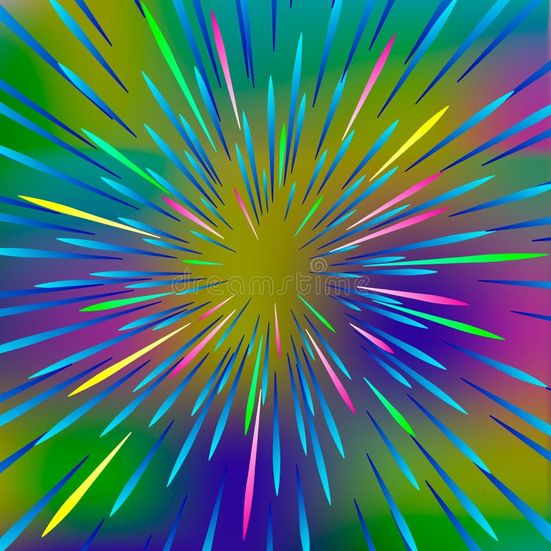 Abstract Explosion Lines Firework Concept. Technology Modern Design ...