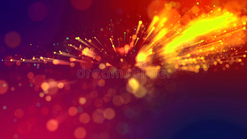 Abstract Explosion of Multicolored Shiny Particles or Light Rays Like ...