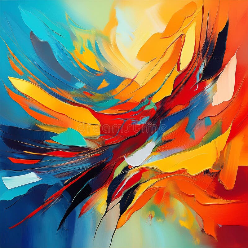 Abstract Tunnel Background Style Abstract Expressionism Stock ...