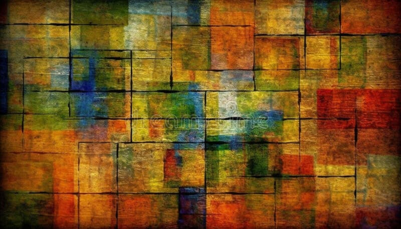 Abstract Expressionism Action Painting Color Field Textur Seven Created ...