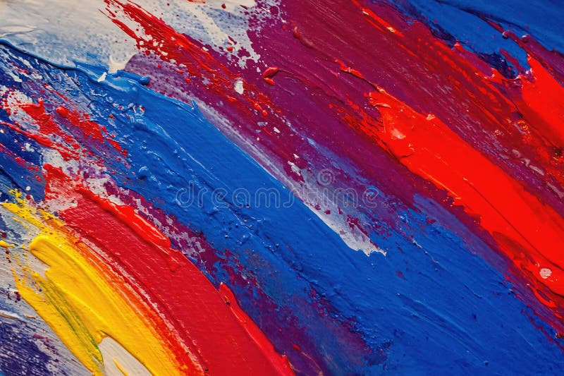 Abstract Expressionism Background with Colorful Paints Texture. AI ...