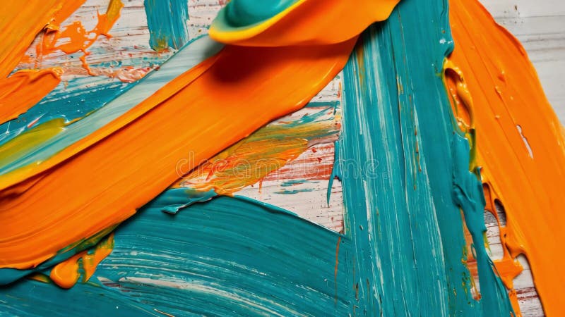 Abstract Expressionism Background with Colorful Paints Texture. AI ...