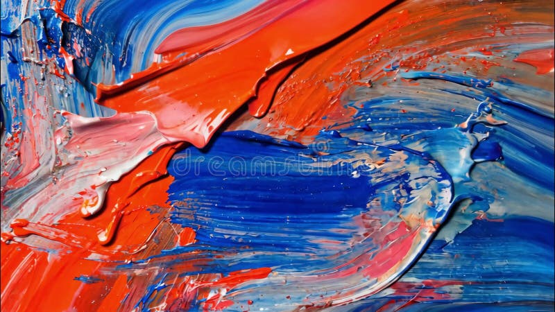 Abstract Expressionism Background with Colorful Paints Texture. AI ...