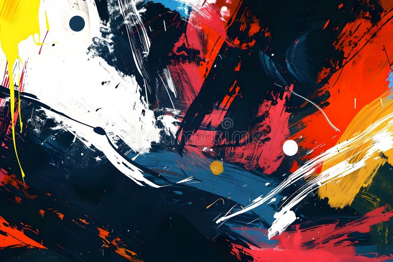 Abstract Expressionism, Bold Strokes of Color and Texture in Dynamic ...