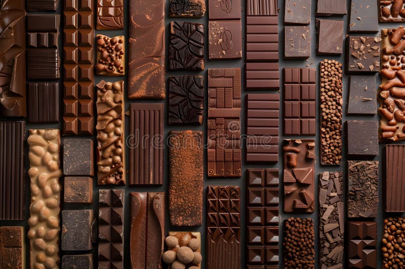 Abstract Expressionism Chocolate Bars Stock Illustration - Illustration ...