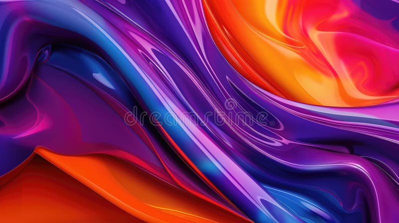 Abstract Expressionist Digital Artwork Stock Illustration ...