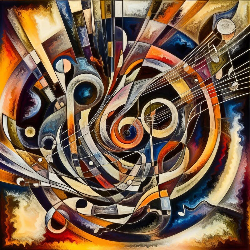 74 Abstract Expressionist Music a Digital Collage Usin Stock Image ...