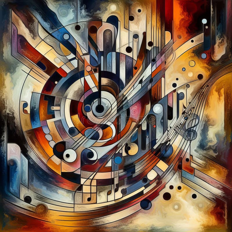 75 Abstract Expressionist Music a Digital Collage Usin Stock Photo ...