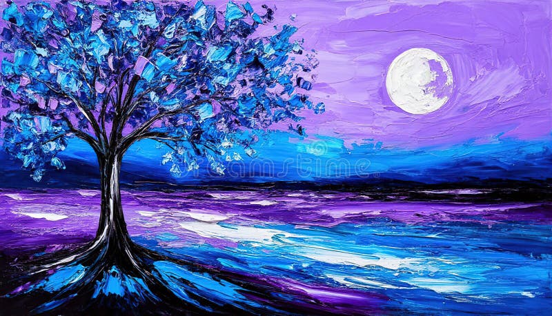 Abstract Expressionist Painting Depicts the Interaction of Various ...