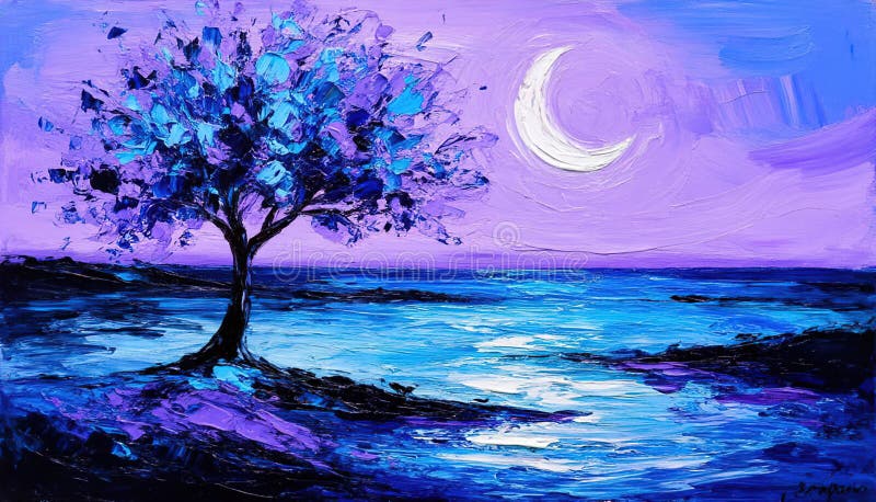 Abstract Expressionist Painting Depicts the Interaction of Various ...