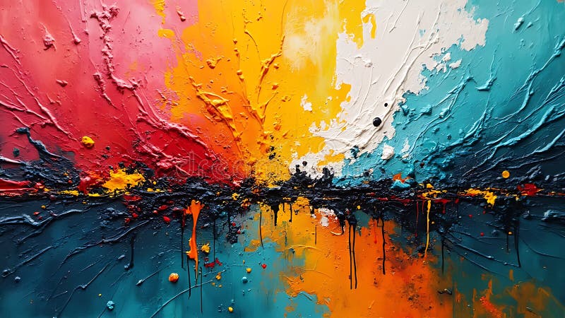 Textured Brushstrokes and Energetic Patterns Stock Illustration ...