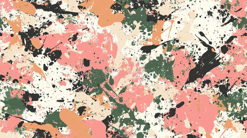 Abstract Expressionist Pattern Featuring Controlled Chaos of Paint ...