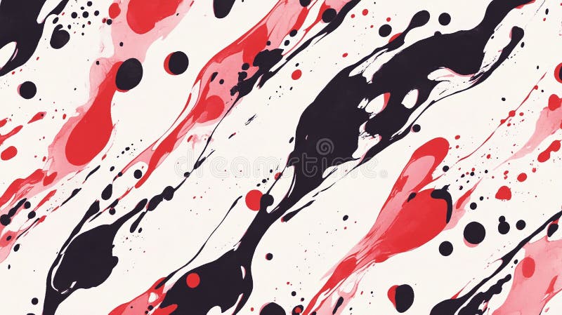 Abstract Expressionist Pattern Featuring Controlled Chaos of Paint ...