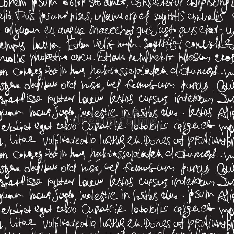 Abstract Expressive Handwriting Stock Vector - Illustration of archival ...