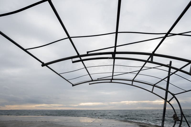 Abstract Geometric Architecture Part of Metal Structure Stock Photo ...