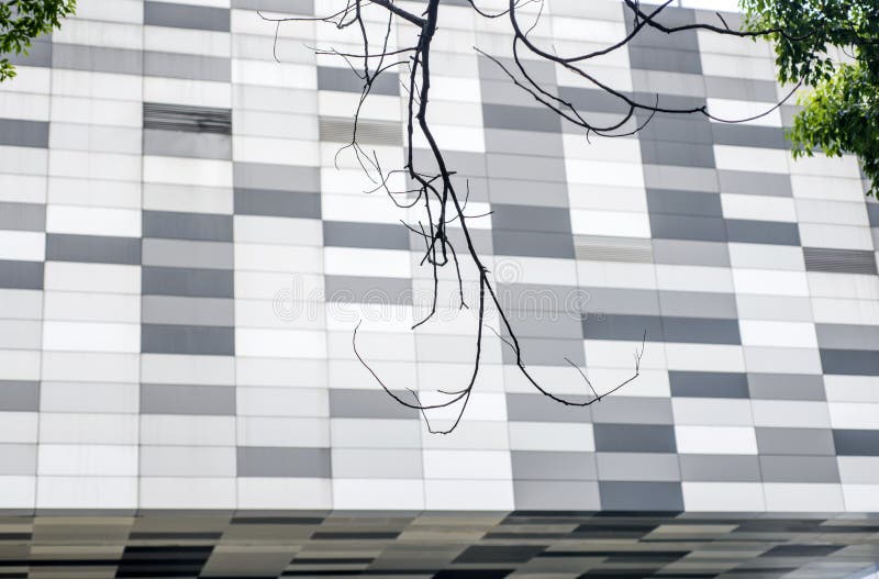 Abstract Facade of a Modern Building Stock Image - Image of flat, panel ...