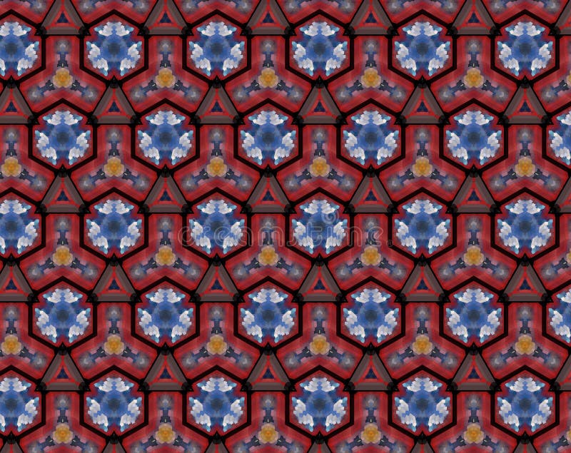 Abstract Extruded Triangle Pattern 3D Illustration Stock Illustration ...