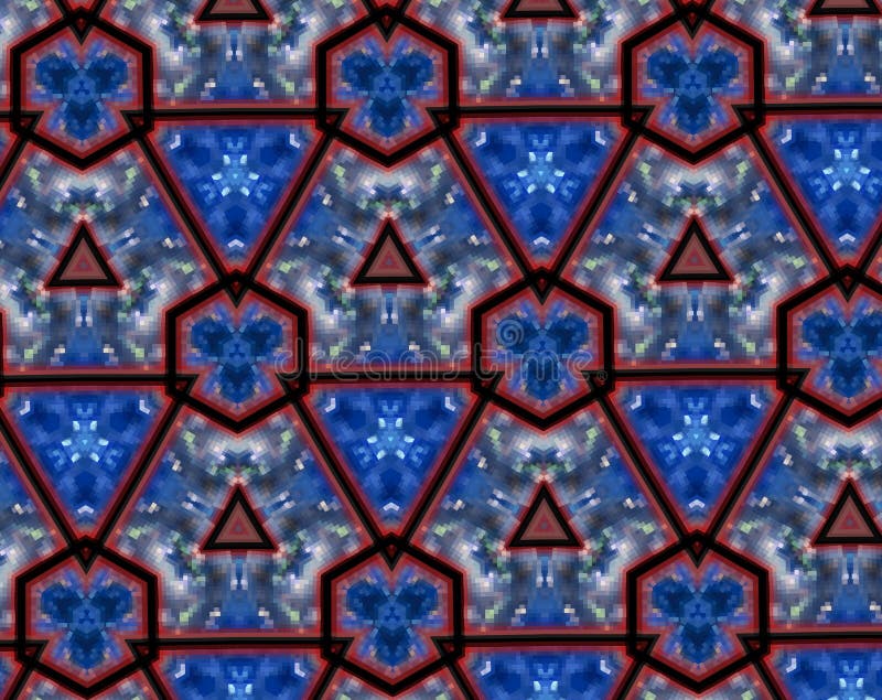 Abstract Extruded Triangle Pattern 3D Illustration Stock Illustration ...