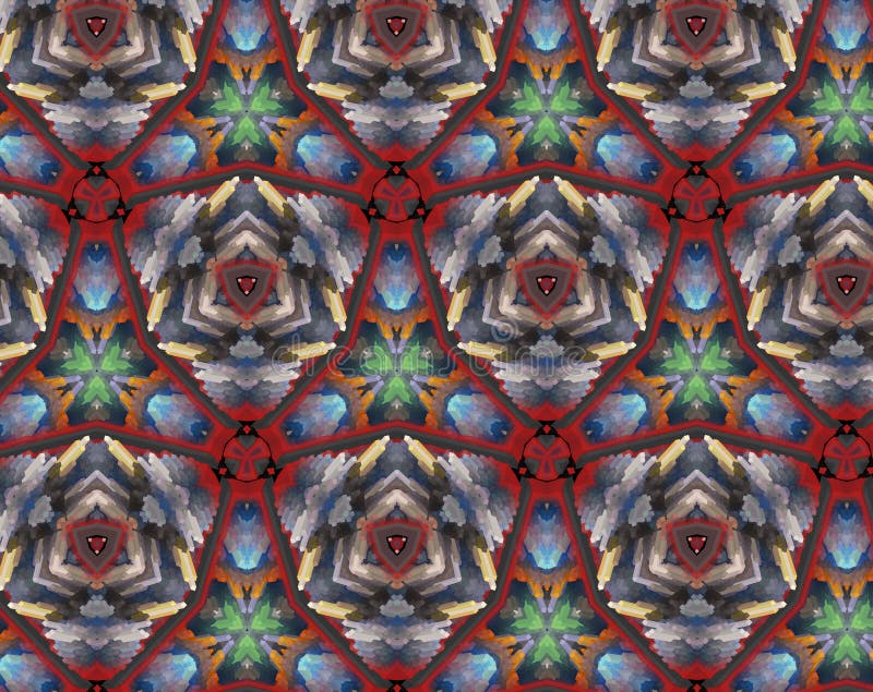 Abstract Extruded Triangle Pattern 3D Illustration Stock Illustration ...