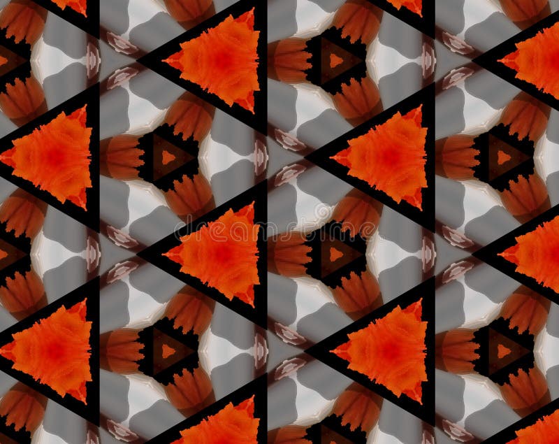 Abstract Extruded Triangle Pattern 3D Illustration Stock Illustration ...