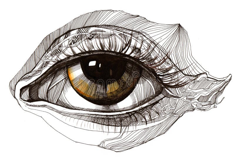 Abstract eye stock illustration. Illustration of bright - 23526907