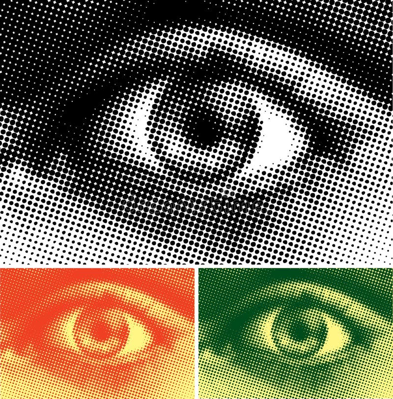 Vector eye stock vector. Illustration of black, rasterized - 7023992