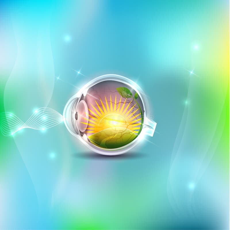 Abstract eye stock vector. Illustration of green, backdrop - 67150003