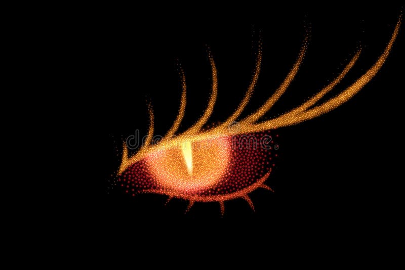 Abstract Eye, Composed from Light Particles. Vector Illustration Stock ...