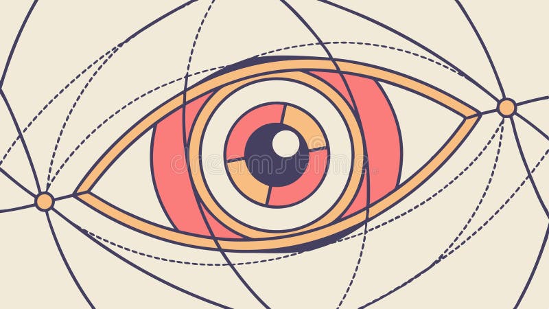 Abstract Eye with Geometric Pattern, Vision and Insight, Vector Design ...