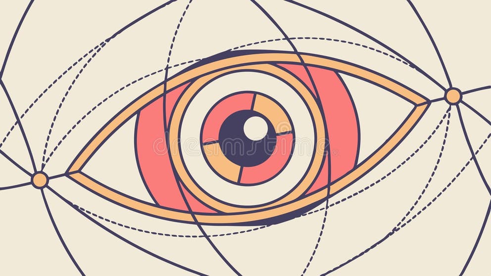 Abstract Eye with Geometric Pattern, Vision and Insight, Vector Design ...