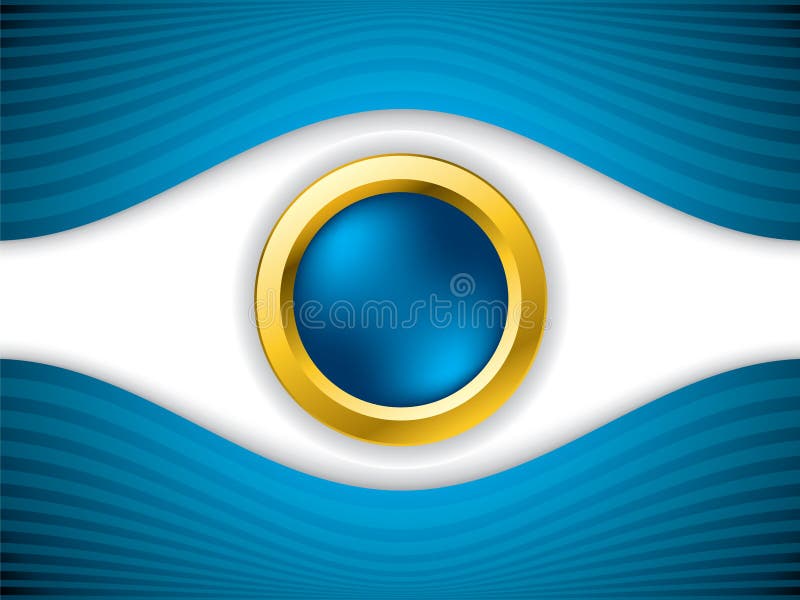 Abstract Eye with Gold Ring Stock Vector - Illustration of round ...