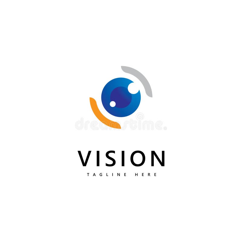 Abstract Eye Logo Letter Vision Eye Symbol Vector Template Design Stock ...