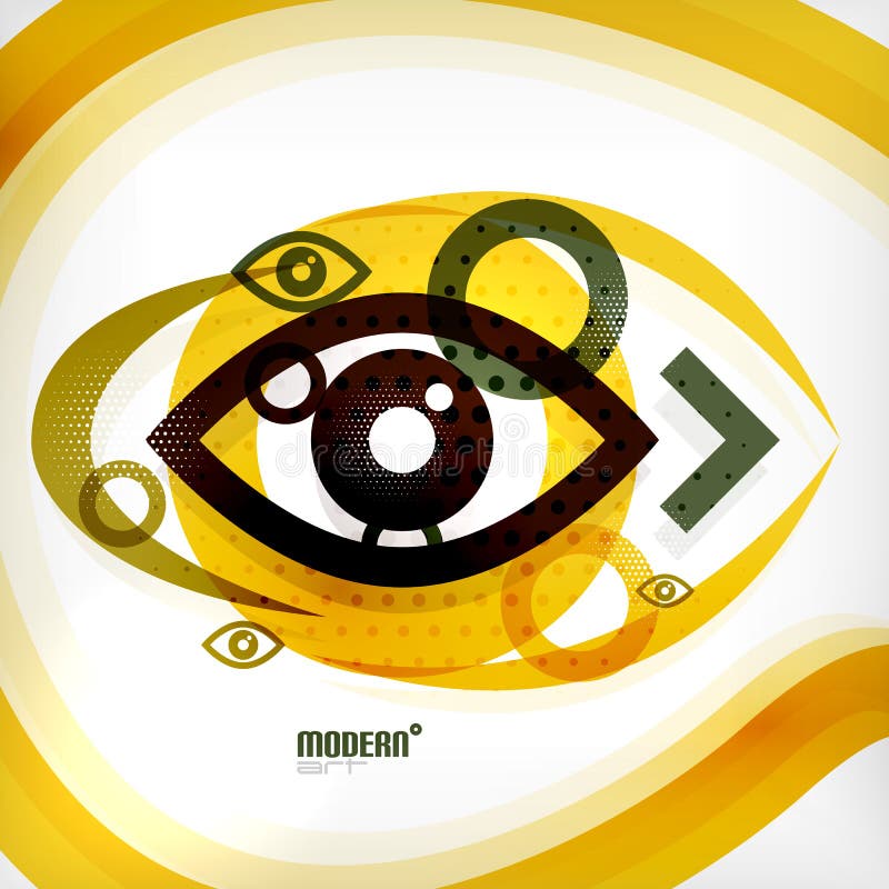 Abstract Eye Modern Vector Concept Stock Vector - Illustration of ...