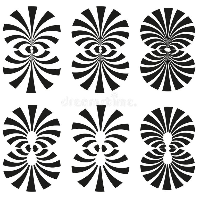 Concentric Geometric Optical Illusion Stock Illustrations – 9,987 ...