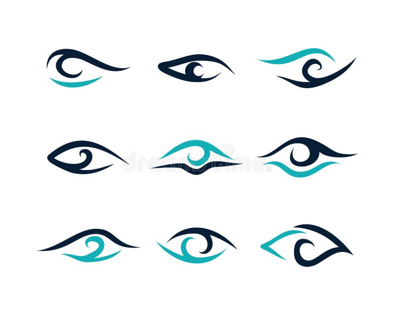 Abstract eye shape vector stock vector. Illustration of circle - 211212589