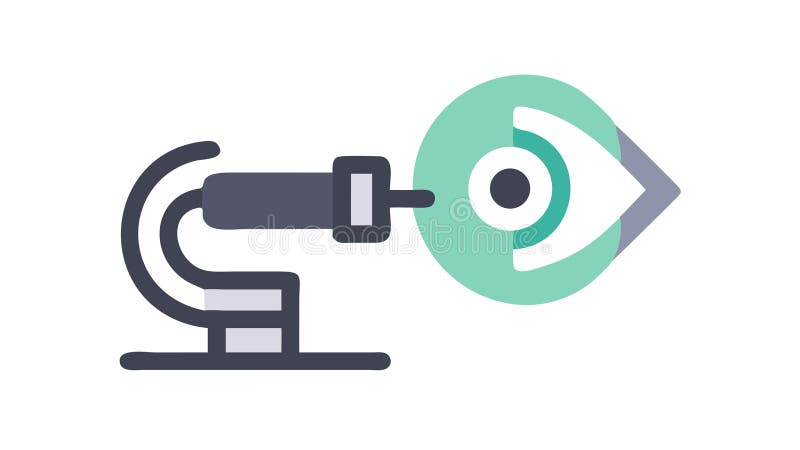 Abstract Eye with Target Outline Icon, Vector Design Generative AI ...