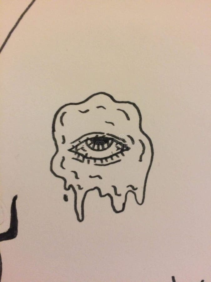 Abstract Eye Tattoo Project Horror Stock Image - Image of project ...