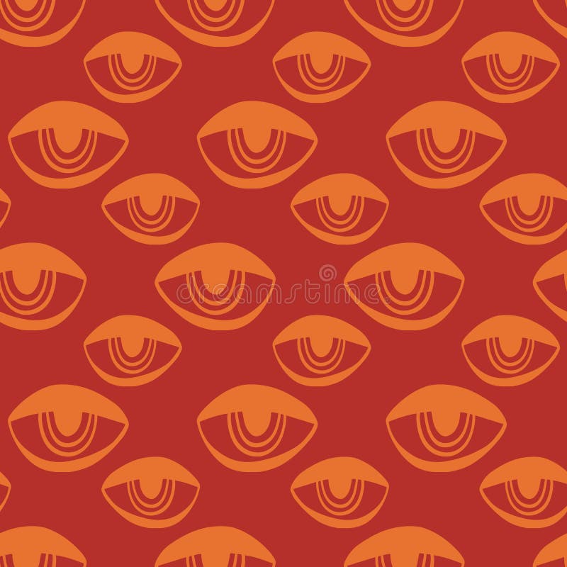 Abstract Eyes Seamless Pattern Texture Stock Vector - Illustration of ...