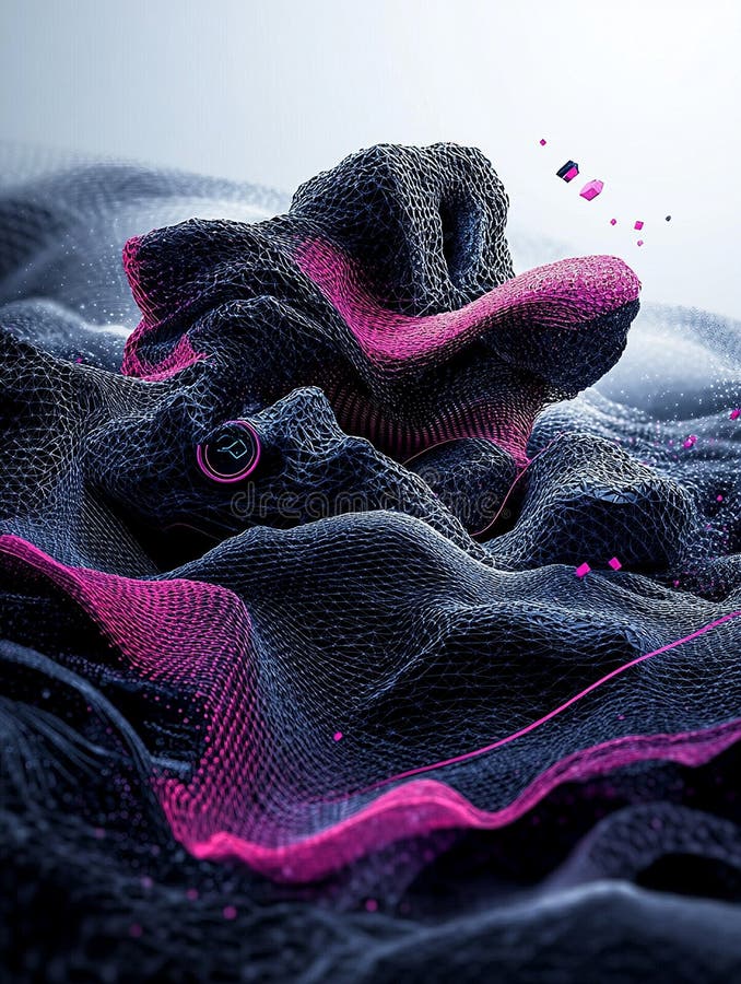 Abstract Fabric Complex Textured Surface Artwork Background Stock ...