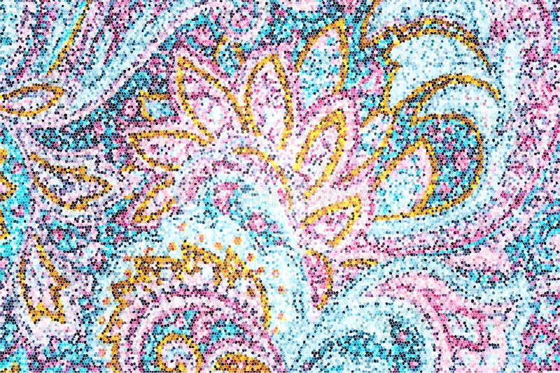 Abstract Fabric Pattern with Effect Filter Stock Illustration ...